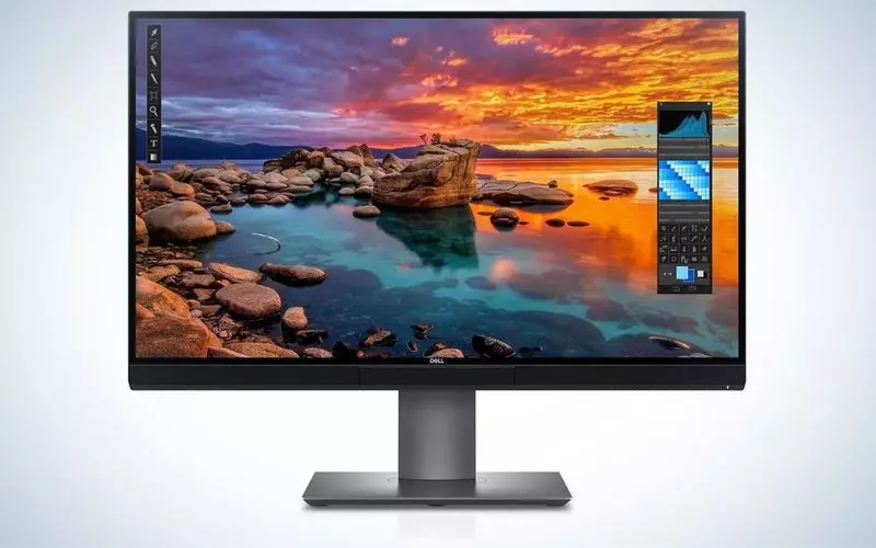 Dell UltraSharp 27 PremierColor (UP2720Q) adalah monitor usb c terbaik untuk materi iklan.