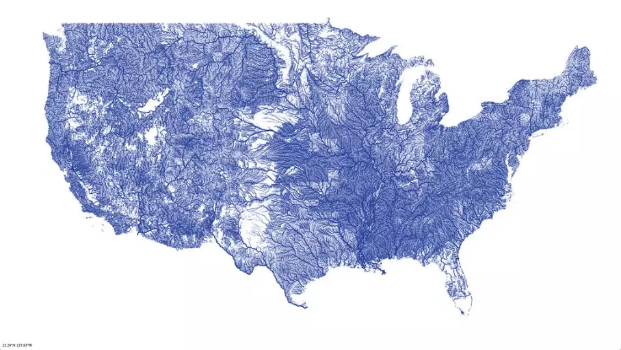 Alle Wasserstraßen Amerikas auf einer Karte [Infografik]