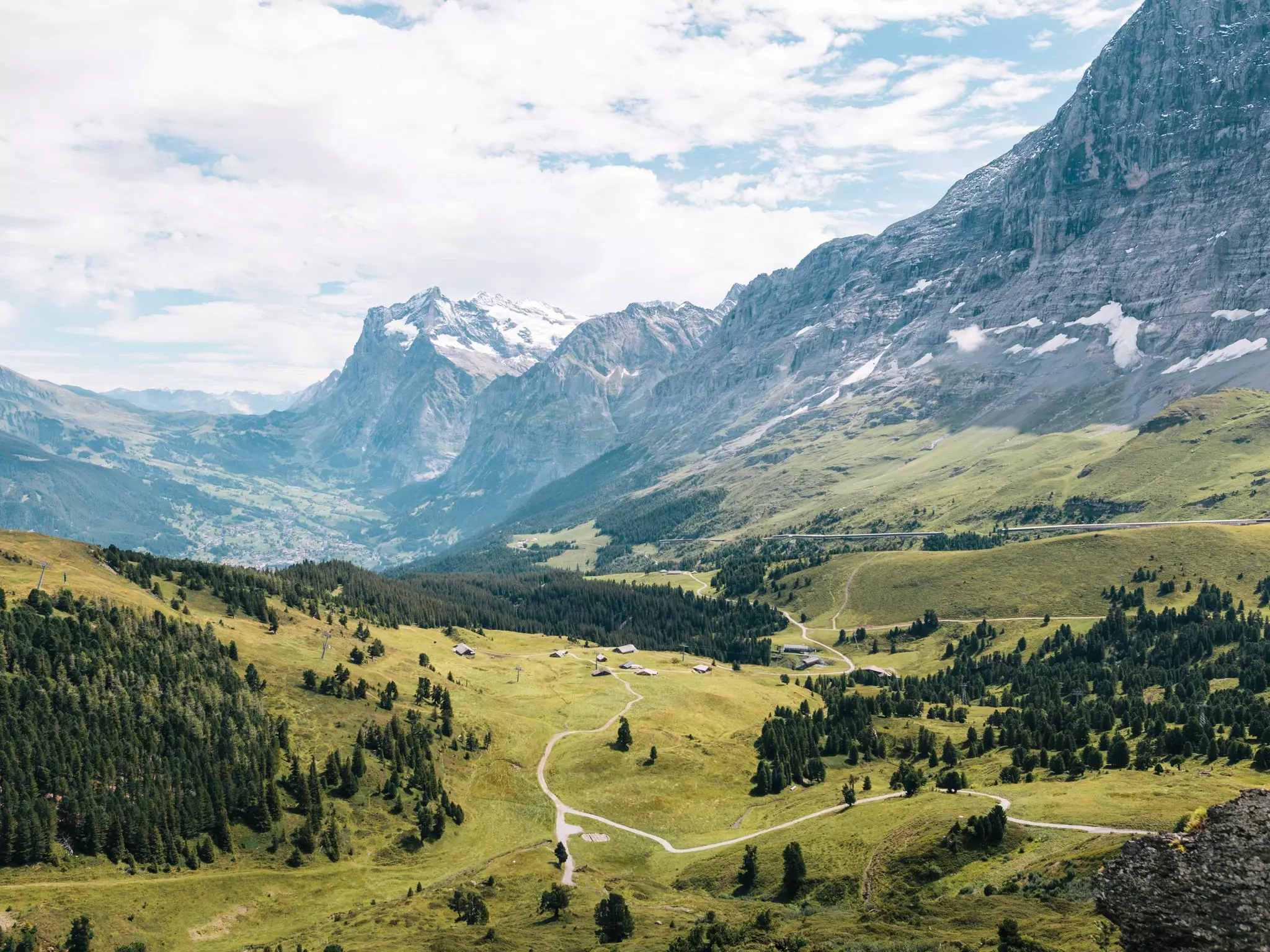 Klimaatsverandering maak die sneeuwit Alpe groen