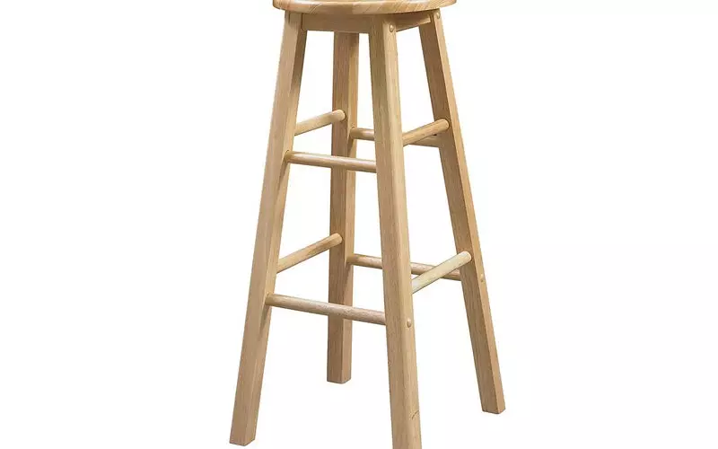 Linon Barstool 29 ນິ້ວ ພ້ອມບ່ອນນັ່ງຮອບ