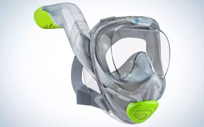 Die WildHorn Outfitters Seaview is die beste volgesig-snorkelmasker met 'n kameramontering.