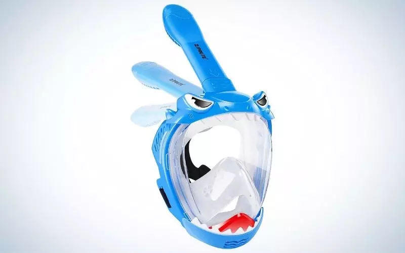 Zipoute membuat masker snorkel wajah penuh terbaik untuk anak-anak.