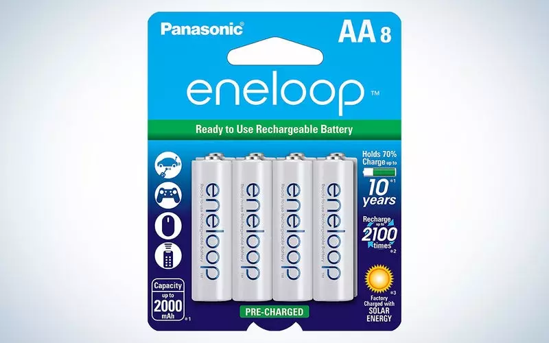 Panasonic eneloop reŝargeblaj kuirilaroj produktokarto