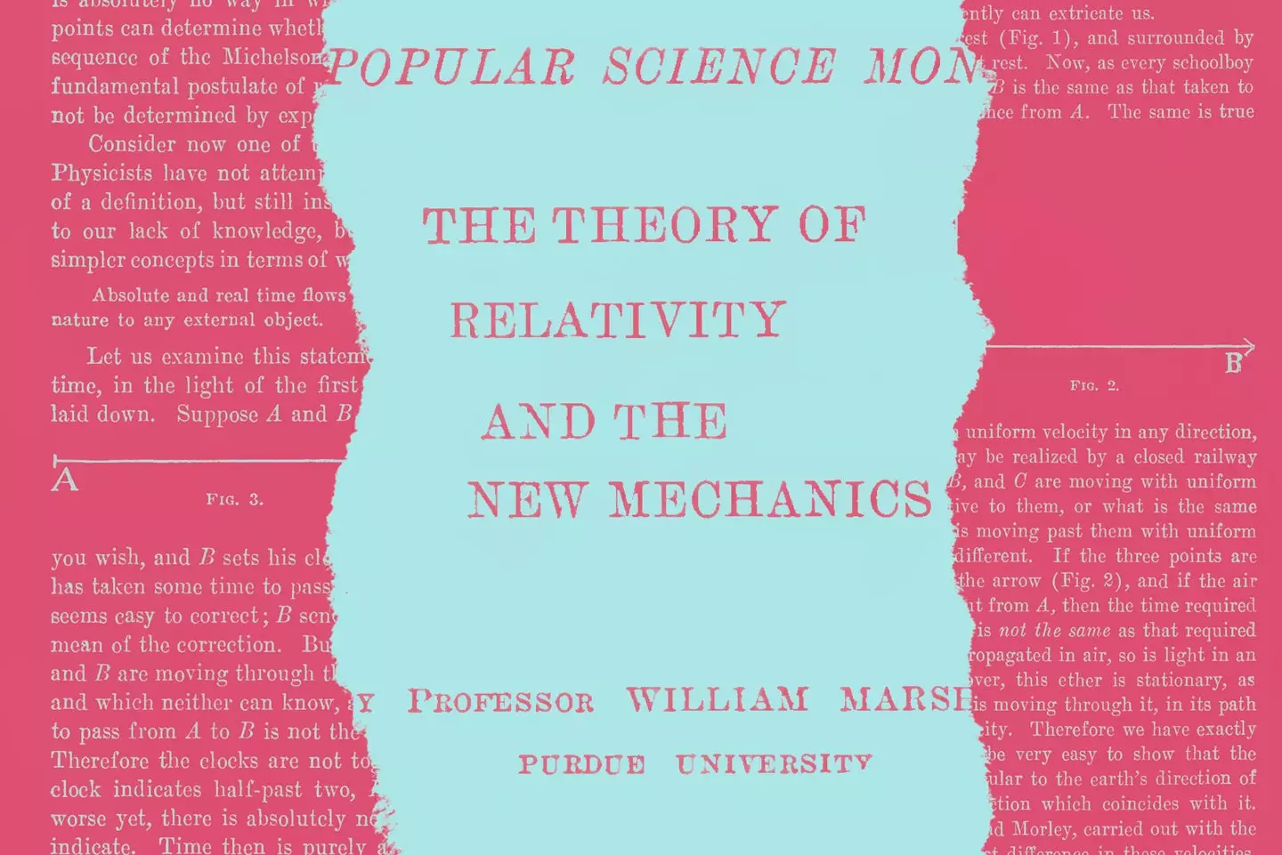 Colláis d’íomhánna ón alt Popular Science “Theory of Relativity and the New Meicnic” (William Marshall, Meitheamh 1914)