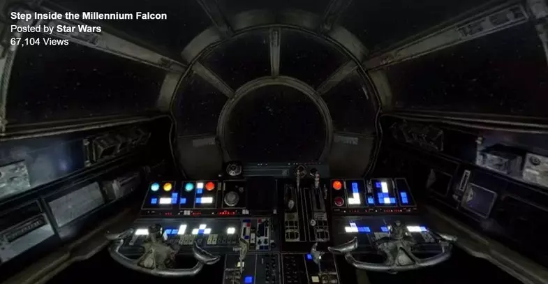 Истражете ја пилотската кабина на Millennium Falcon во видео од 360 степени 34368_1