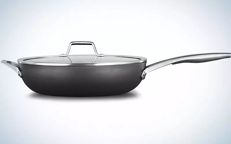 Calphalon Nonstick 13 Zoll tiefe Bratpfanne mit Deckel