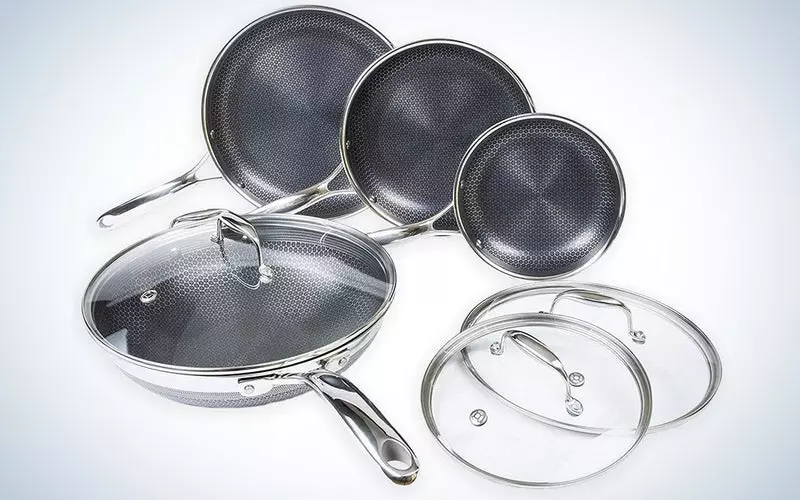 HexClad 7-Nkan Cookware Konbo