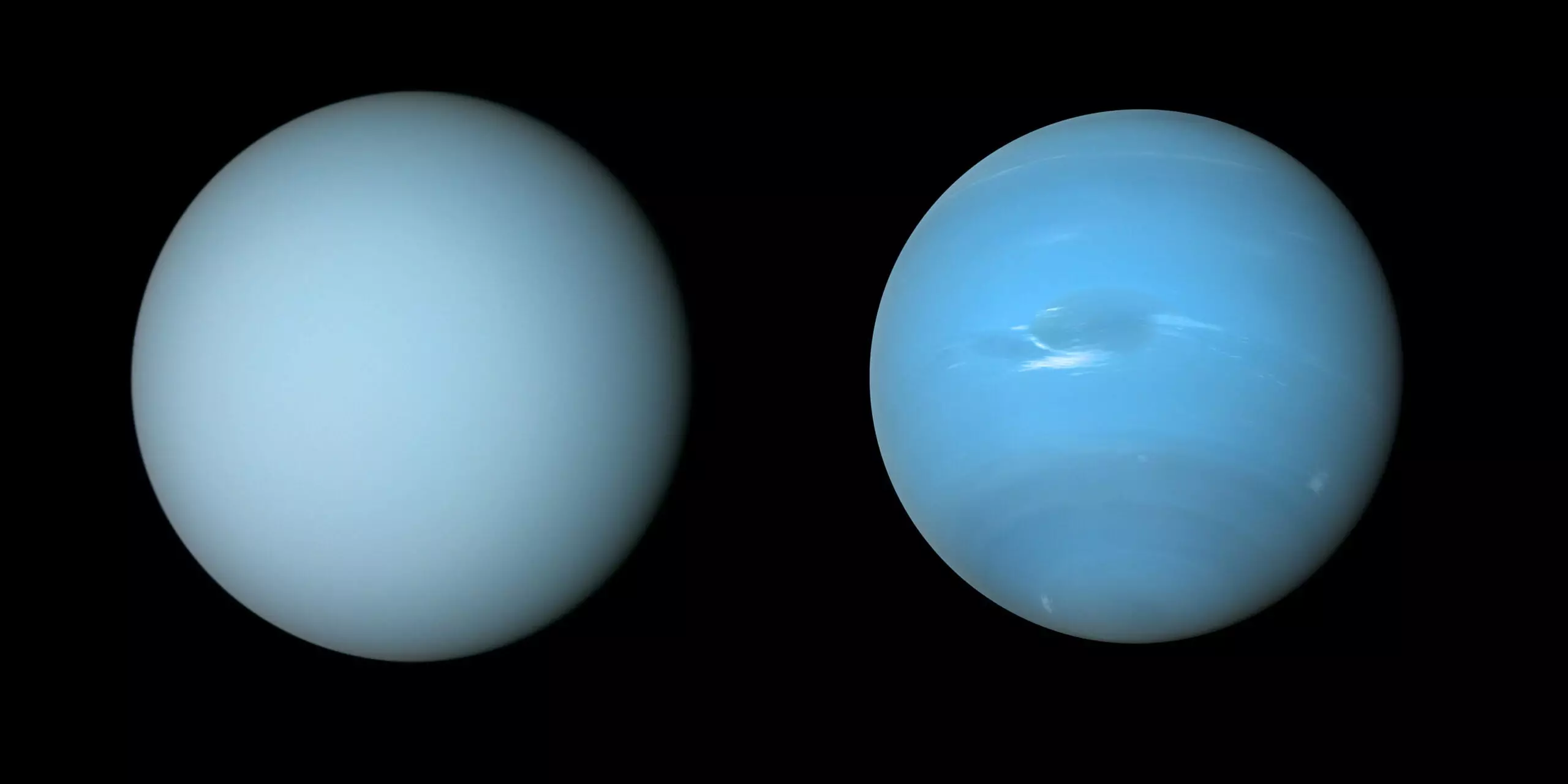 Uranus da Neptune duka suna da shuɗi. Amma launuka daban-daban.